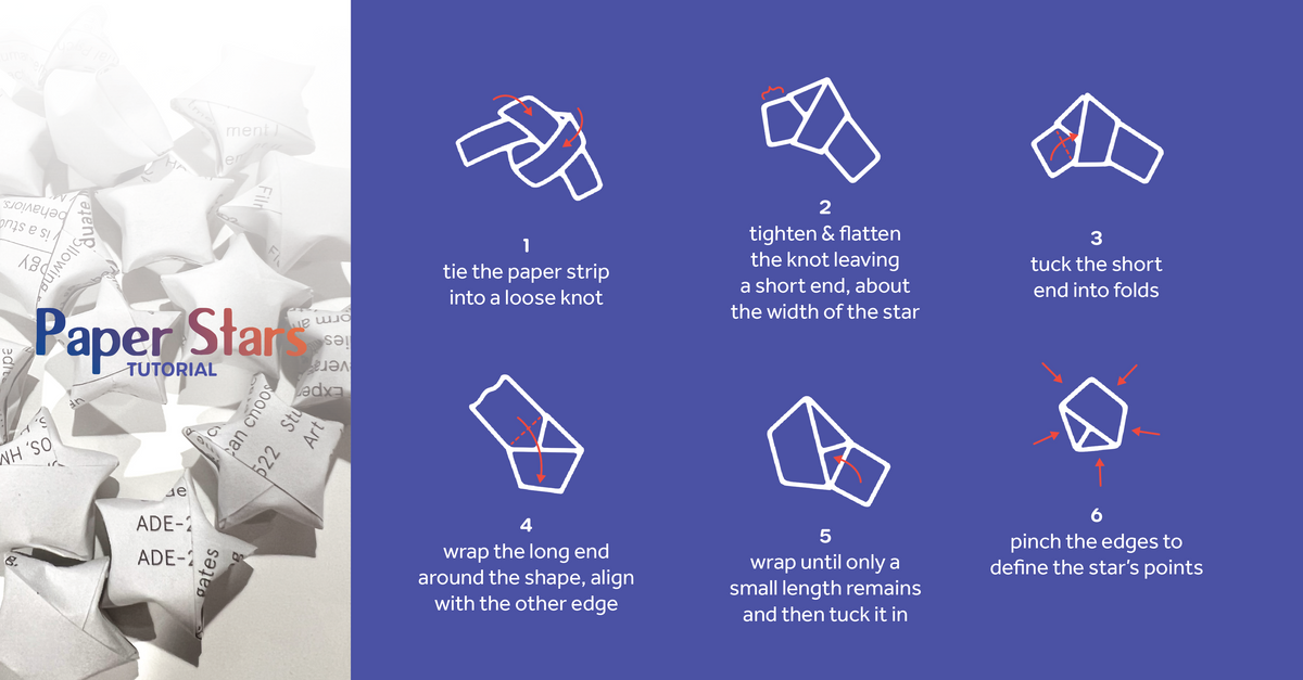 Mini Paper Star Tutorial - Lucky Origami Stars – DesignwithMurial